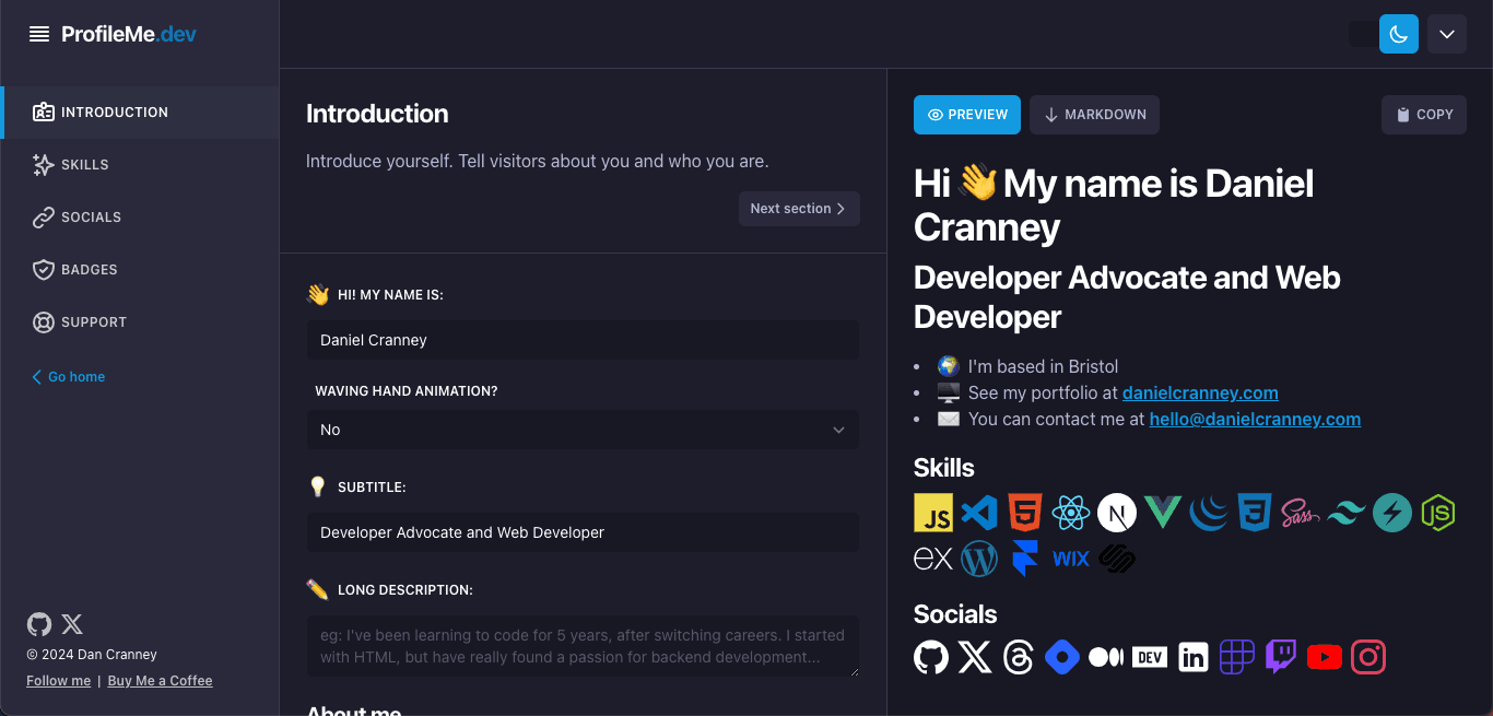 Daniel Cranney | Developer Advocate and Web Developer